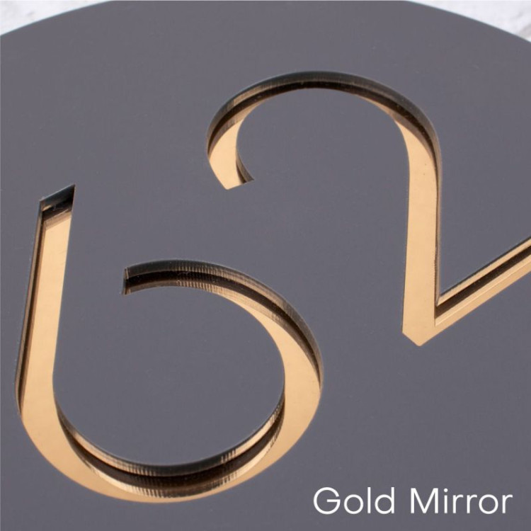 Double Plated Acrylic House Sign 30 x 15 cm