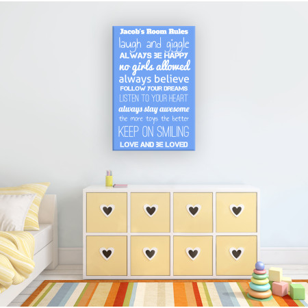 Room Rules - Blue