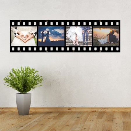 Add your photos - Vinyl Wall Art. Movie Strip