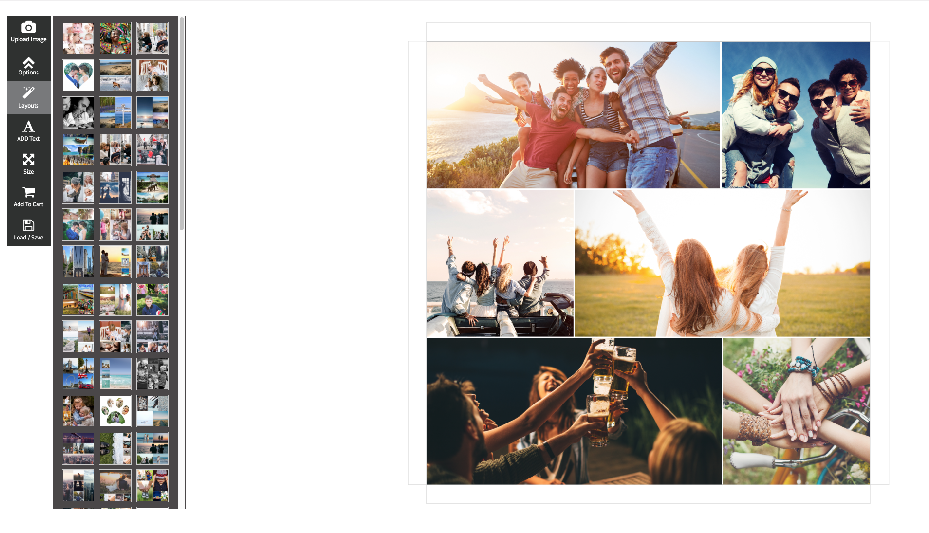 Create the perfect photo collage for canvas or poster prints | 85% off ...